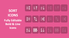 Sort Icons For Google Slides And PowerPoint