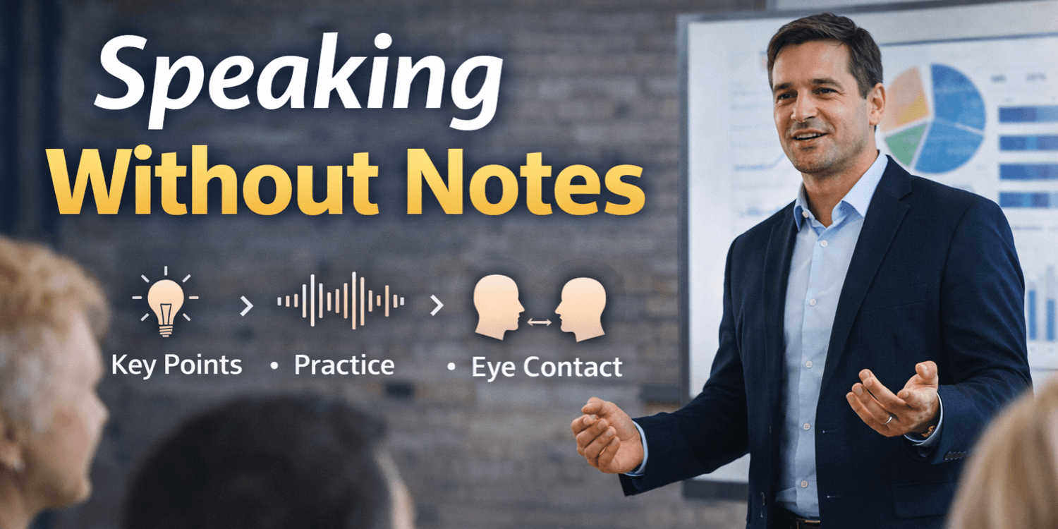Speaking Without Notes: Techniques That Actually Work - Creative ...