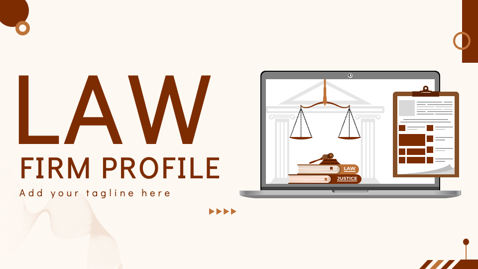 Law Firm Profile Template for Google Slides and PowerPoint - PPT Slides