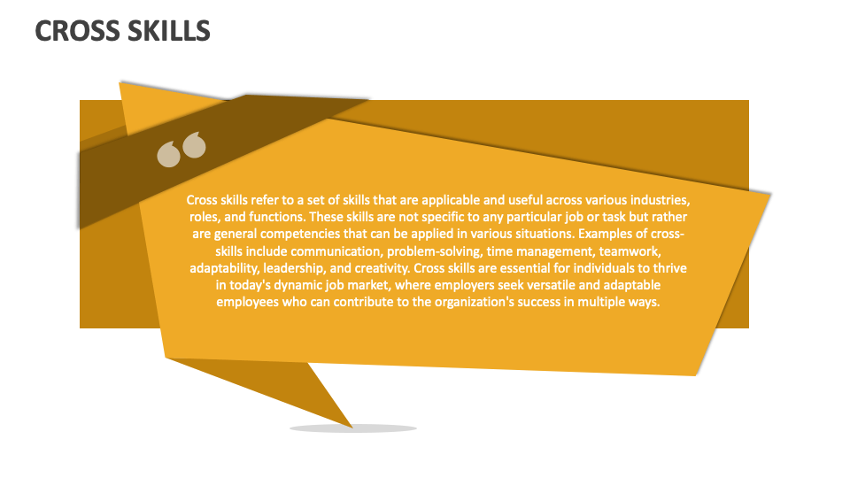Cross Skills PowerPoint and Google Slides Template - PPT Slides