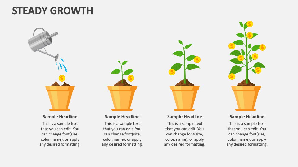 Steady Growth PowerPoint and Google Slides Template - PPT Slides