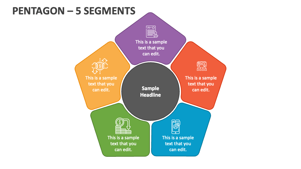 Pentagon - 5 Segments PowerPoint and Google Slides Template - PPT Slides