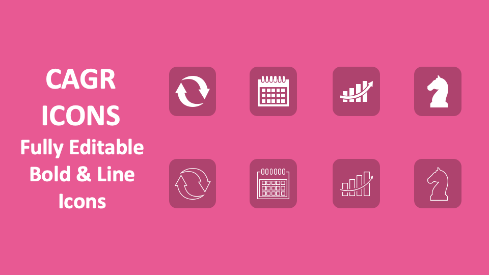 CAGR Icons for PowerPoint and Google Slides - PPT Slides CAGR Icons for PowerPoint and Google Slides - PPT Slides