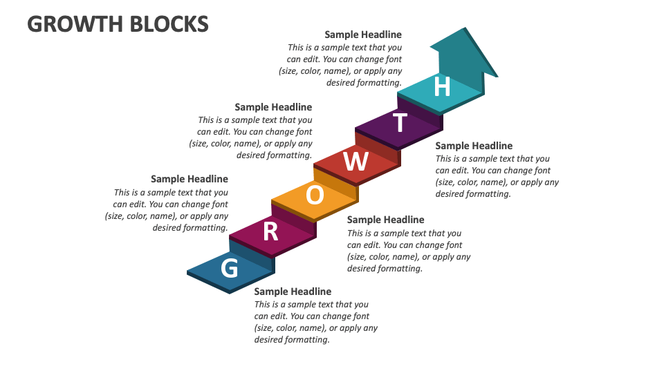 Growth Blocks PowerPoint and Google Slides Template - PPT Slides