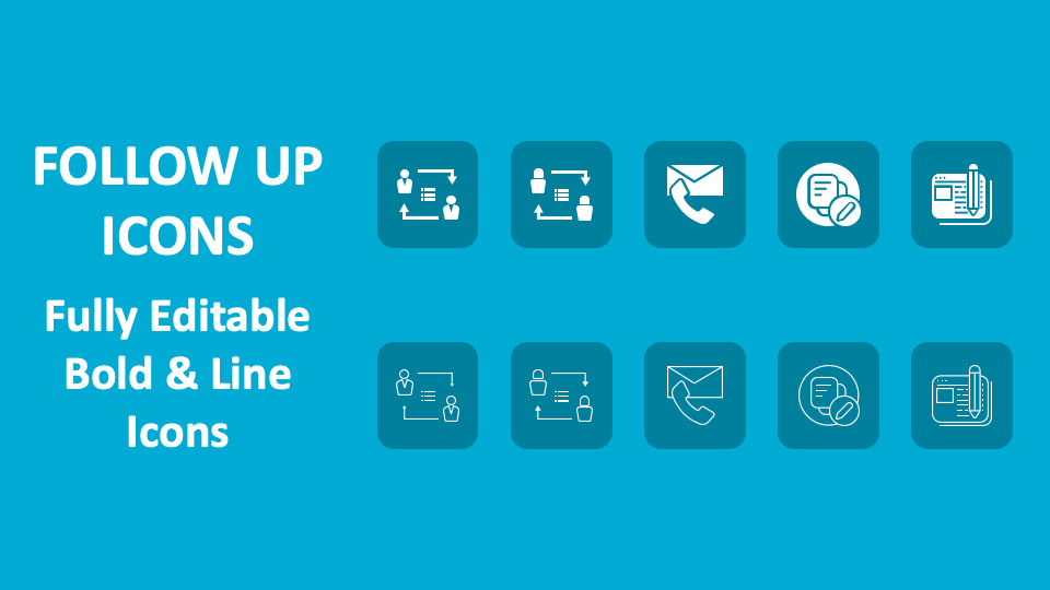 Follow Up Icons for PowerPoint and Google Slides - PPT Slides
