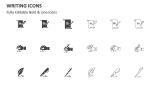 Writing Icons for PowerPoint and Google Slides - PPT Slides