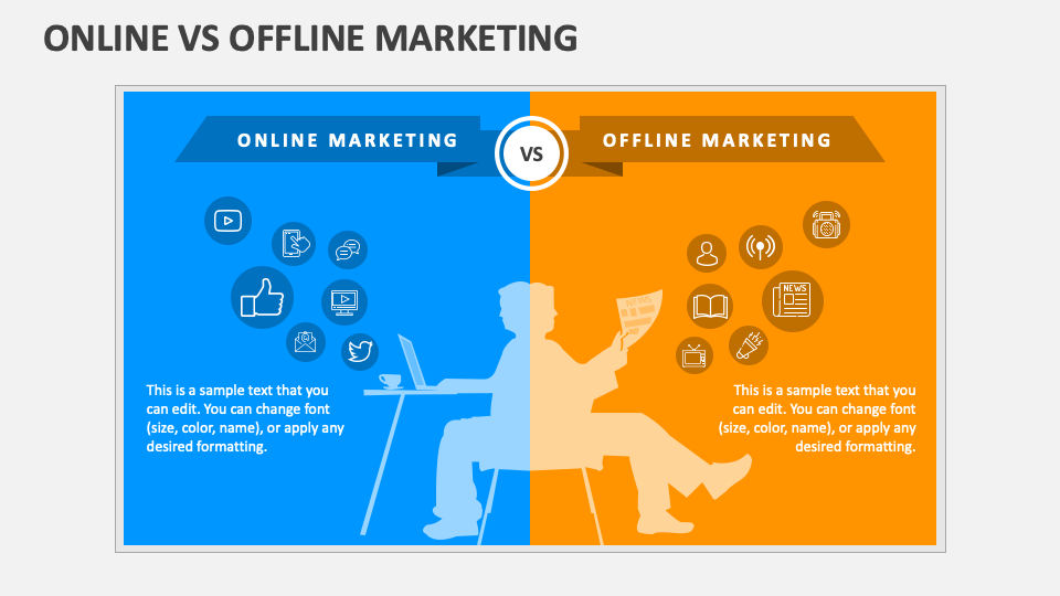 Online Vs Offline Marketing PowerPoint and Google Slides Template - PPT ... Online Vs Offline Marketing PowerPoint and Google Slides Template - PPT ...