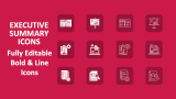 Executive Summary Icons for PowerPoint and Google Slides - PPT Slides