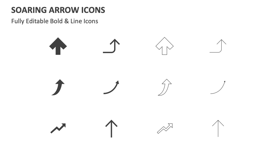 Soaring Arrow Icons for PowerPoint and Google Slides - PPT Slides