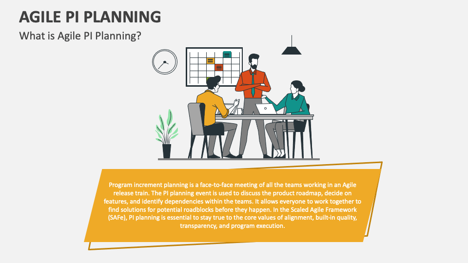 Agile PI Planning PowerPoint and Google Slides Template - PPT Slides Agile PI Planning PowerPoint and Google Slides Template - PPT Slides