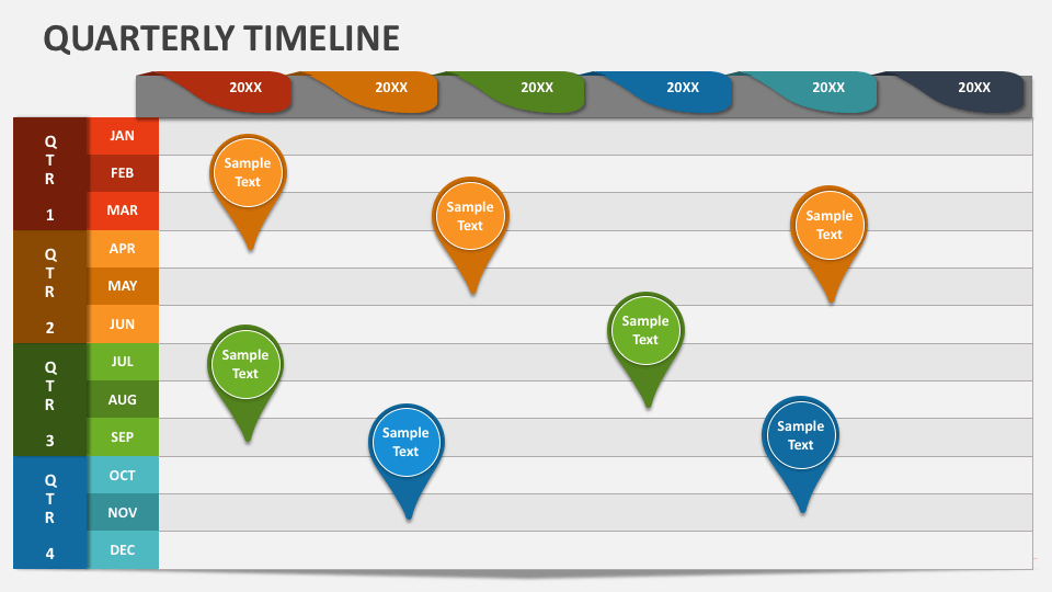 Quarterly Timeline PowerPoint Presentation Slides - PPT Template