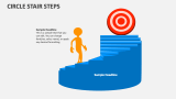 Circle Stair Steps PowerPoint and Google Slides Template - PPT Slides