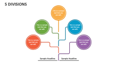 5 Divisions PowerPoint Presentation Slides - PPT Template