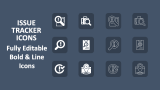 Issue Tracker Icons for PowerPoint and Google Slides - PPT Slides
