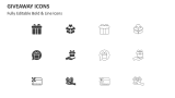 Giveaway Icons for PowerPoint and Google Slides - PPT Slides
