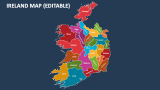 Ireland Map PowerPoint Presentation Slides - PPT Template