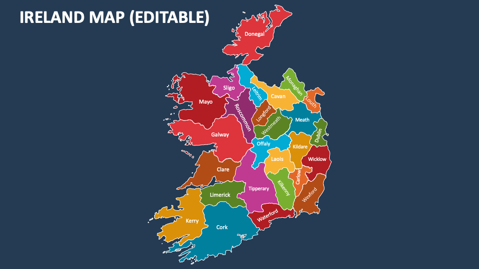 Ireland Map PowerPoint Presentation Slides - PPT Template