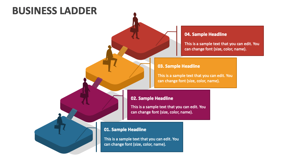 Business Ladder PowerPoint Presentation Slides - PPT Template