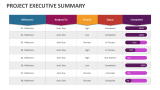 Project Executive Summary PowerPoint Presentation Slides - PPT Template
