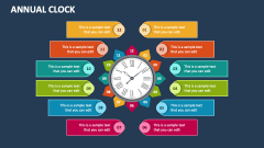 Annual Clock PowerPoint Presentation Slides - PPT Template