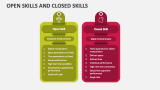 Open Skills and Closed Skills PowerPoint Presentation Slides - PPT Template