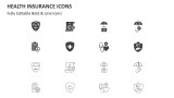 Health Insurance Icons for PowerPoint and Google Slides - PPT Slides