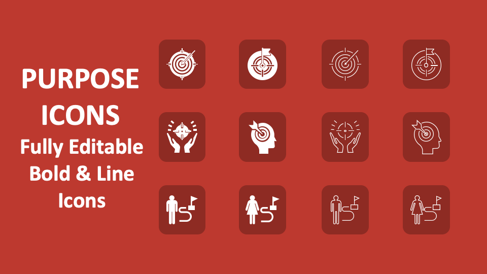 Purpose Icons for PowerPoint and Google Slides - PPT Slides