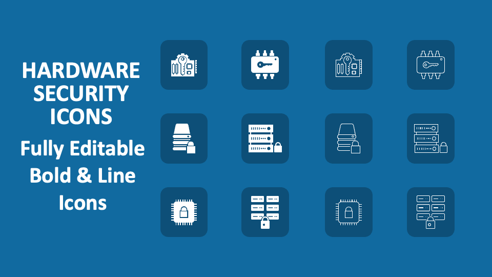Hardware Security Icons for PowerPoint and Google Slides - PPT Slides