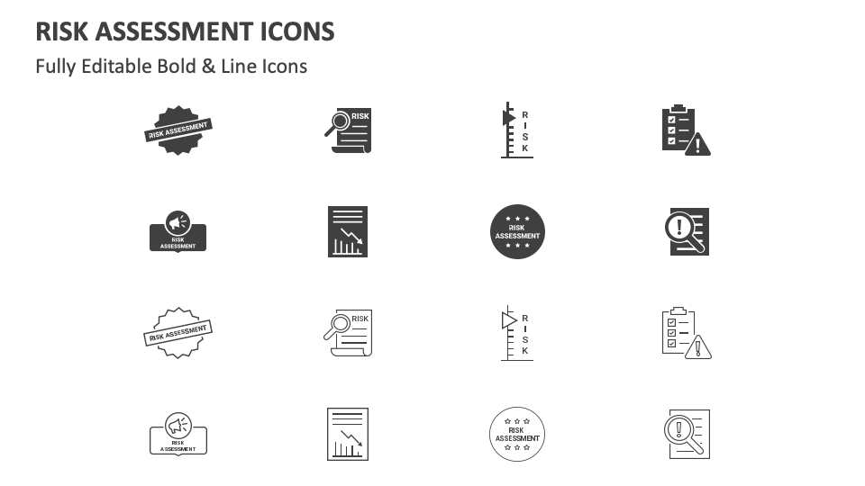 Risk Assessment Icons for PowerPoint and Google Slides - PPT Slides