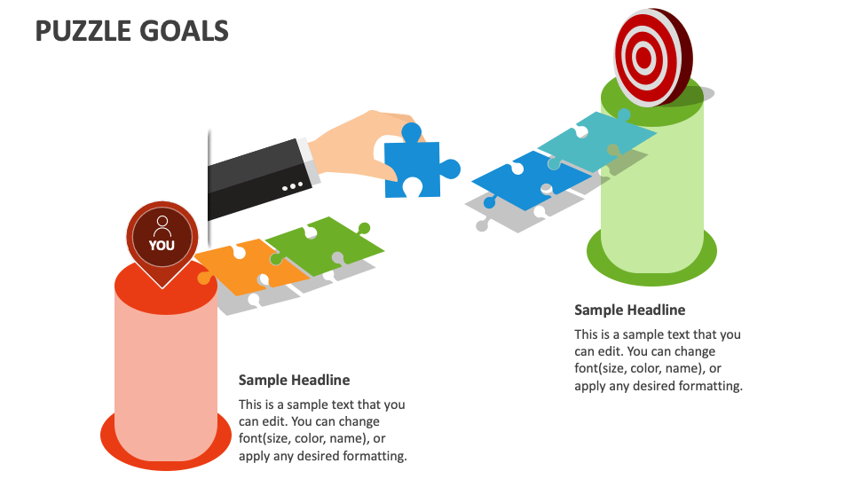 Puzzle Goals PowerPoint and Google Slides Template - PPT Slides