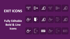Exit Icons for PowerPoint and Google Slides - PPT Slides