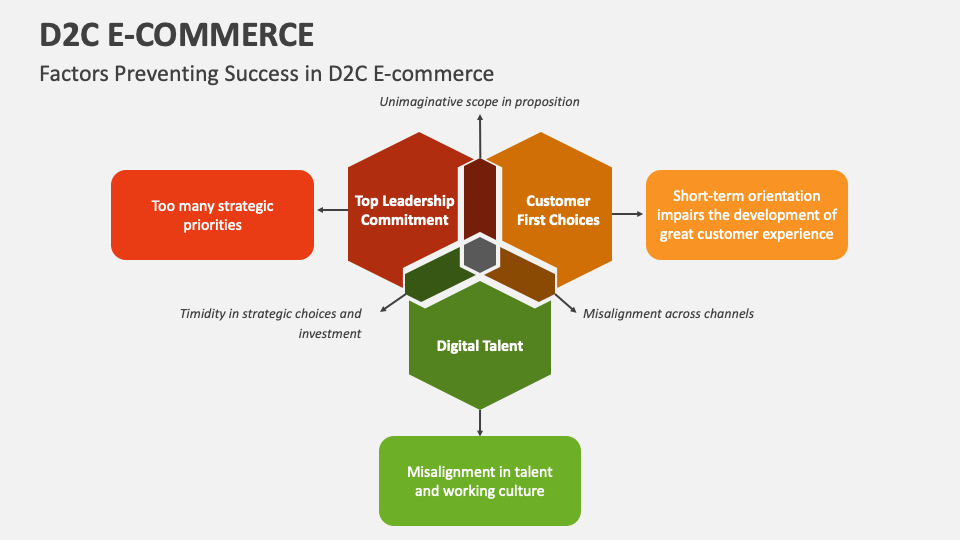 D2C E-Commerce PowerPoint and Google Slides Template - PPT Slides