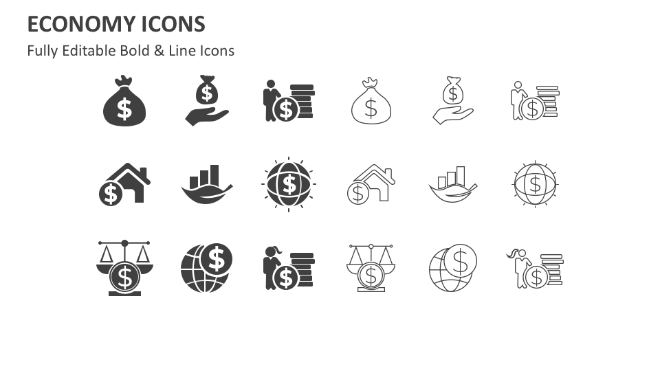 Economy Icons PowerPoint Presentation Slides - PPT Template
