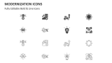 Modernization Icons for PowerPoint and Google Slides - PPT Slides