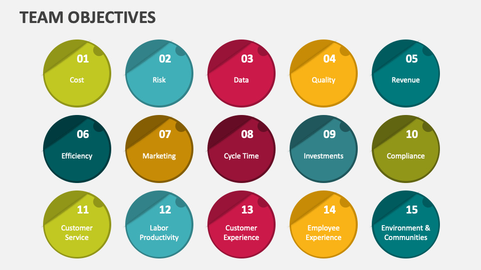 Team Objectives PowerPoint and Google Slides Template - PPT Slides