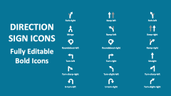 Direction Sign Icons for PowerPoint and Google Slides - PPT Slides