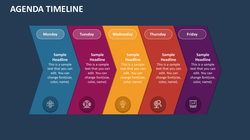 Agenda Timeline PowerPoint Presentation Slides - PPT Template