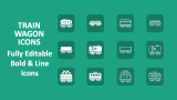 Train Wagon Icons for PowerPoint and Google Slides - PPT Slides