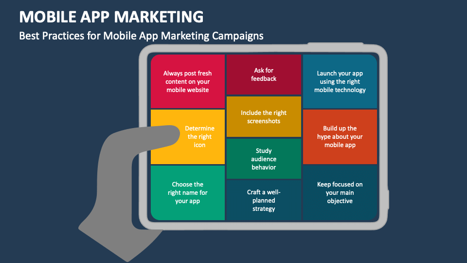 Mobile App Marketing PowerPoint and Google Slides Template - PPT Slides