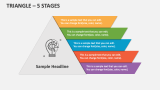 Triangle - 5 Stages PowerPoint and Google Slides Template - PPT Slides
