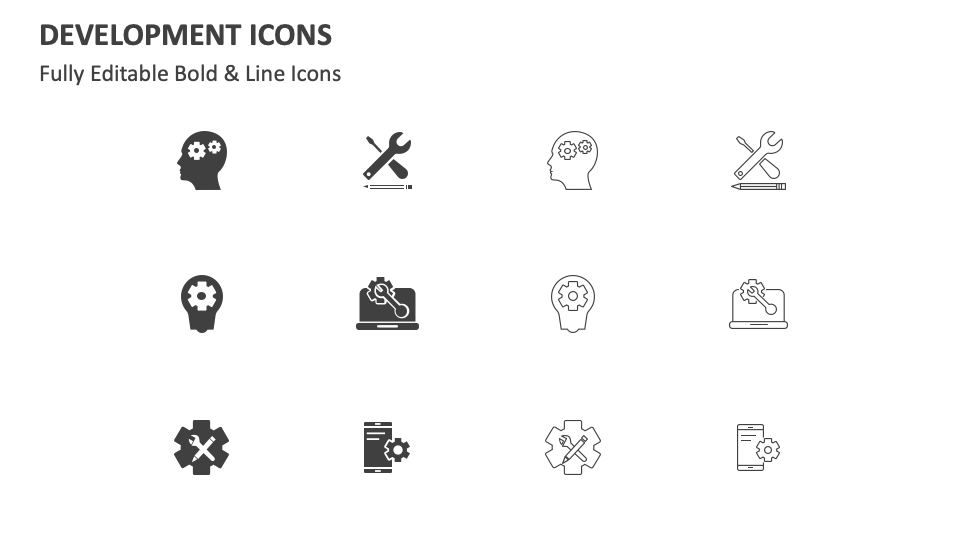 Development Icons for PowerPoint and Google Slides - PPT Slides