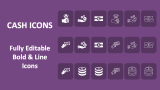 Cash Icons for PowerPoint and Google Slides - PPT Slides