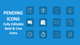 Pending Icons for PowerPoint and Google Slides - PPT Slides