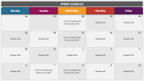 Sprint Schedule PowerPoint and Google Slides Template - PPT Slides