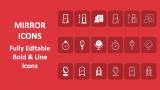 Mirror Icons for PowerPoint and Google Slides - PPT Slides
