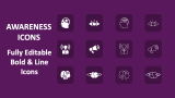 Awareness Icons for PowerPoint and Google Slides - PPT Slides