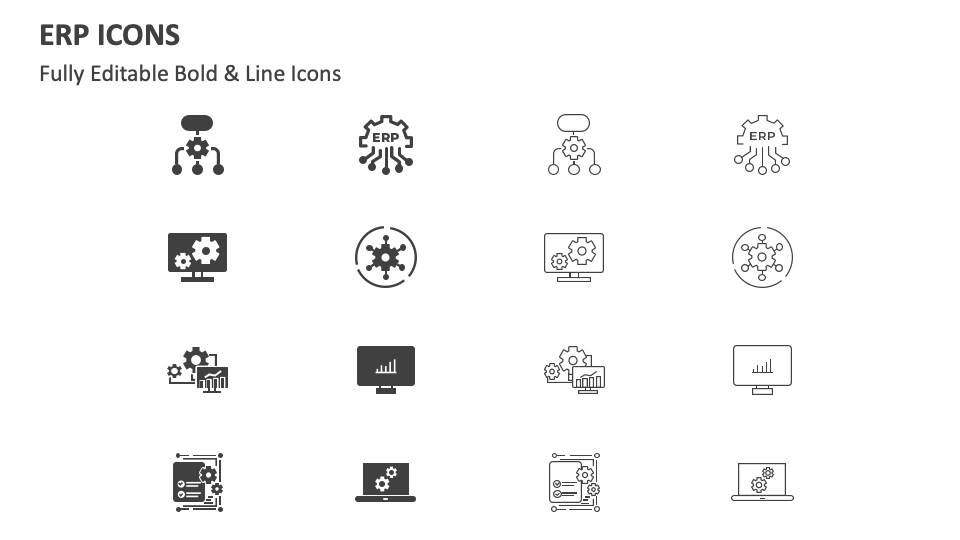 ERP Icons for PowerPoint and Google Slides - PPT Slides