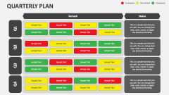 Quarterly Plan PowerPoint and Google Slides Template - PPT Slides