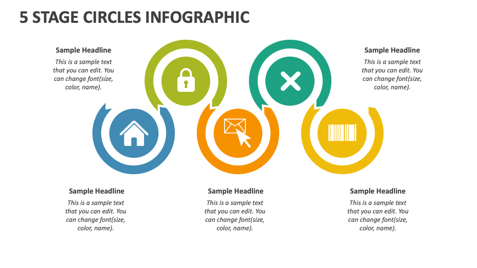 5 Stage Circles Infographic PowerPoint Presentation Slides - PPT Template