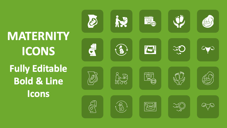 Maternity Icons for PowerPoint and Google Slides - PPT Slides
